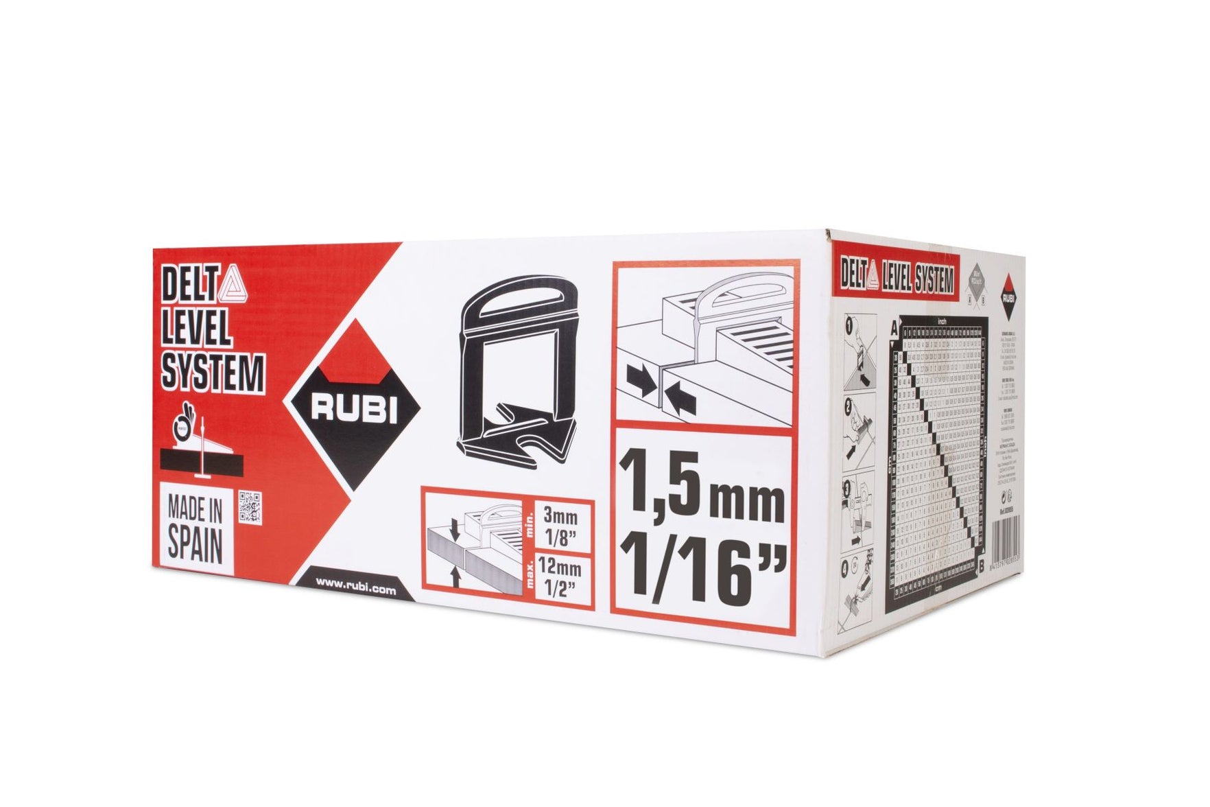 Rubi Delta Leveling System 1/16" Clips